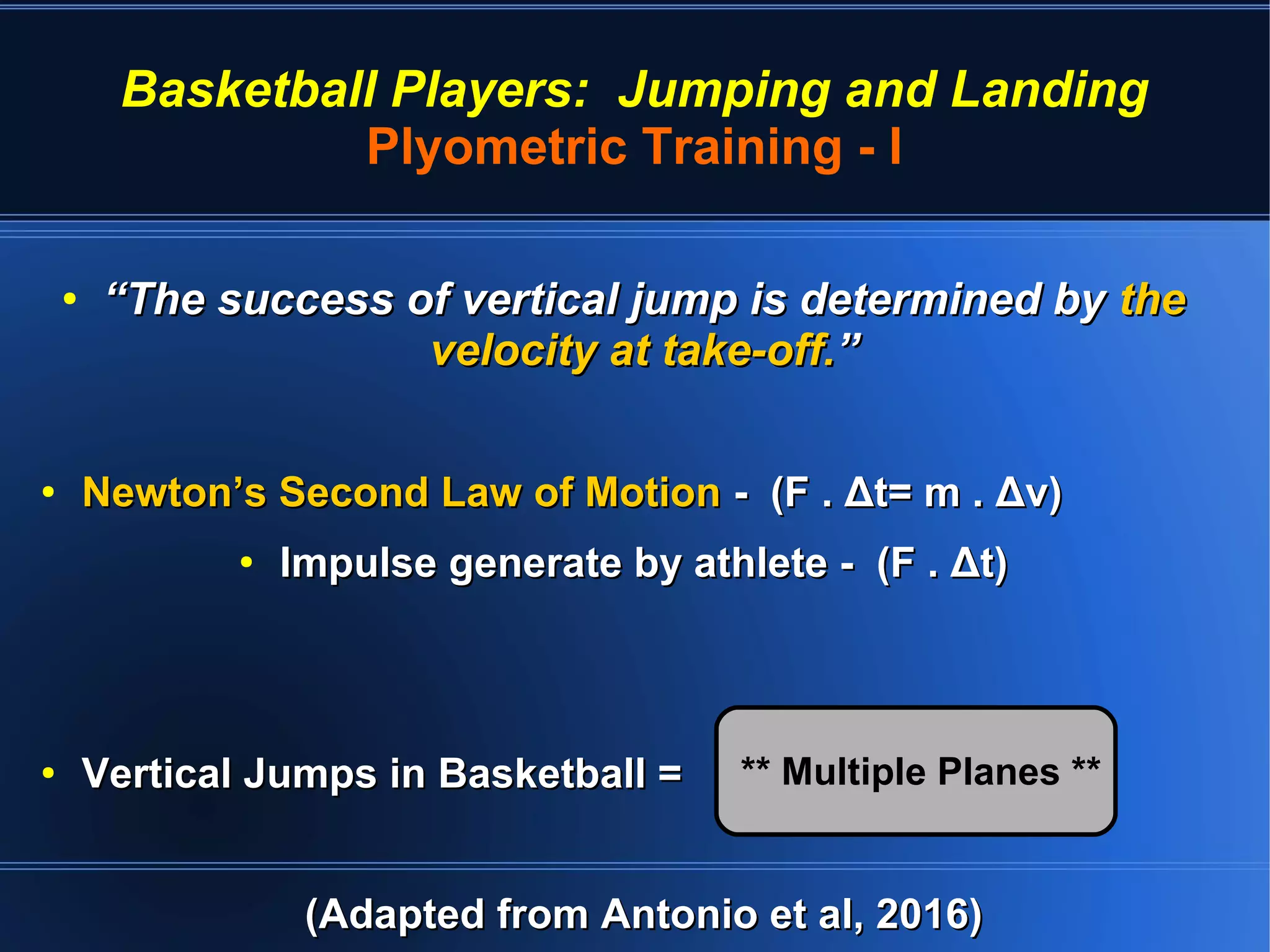 Basketball Players: Jumping and Landing | PDF