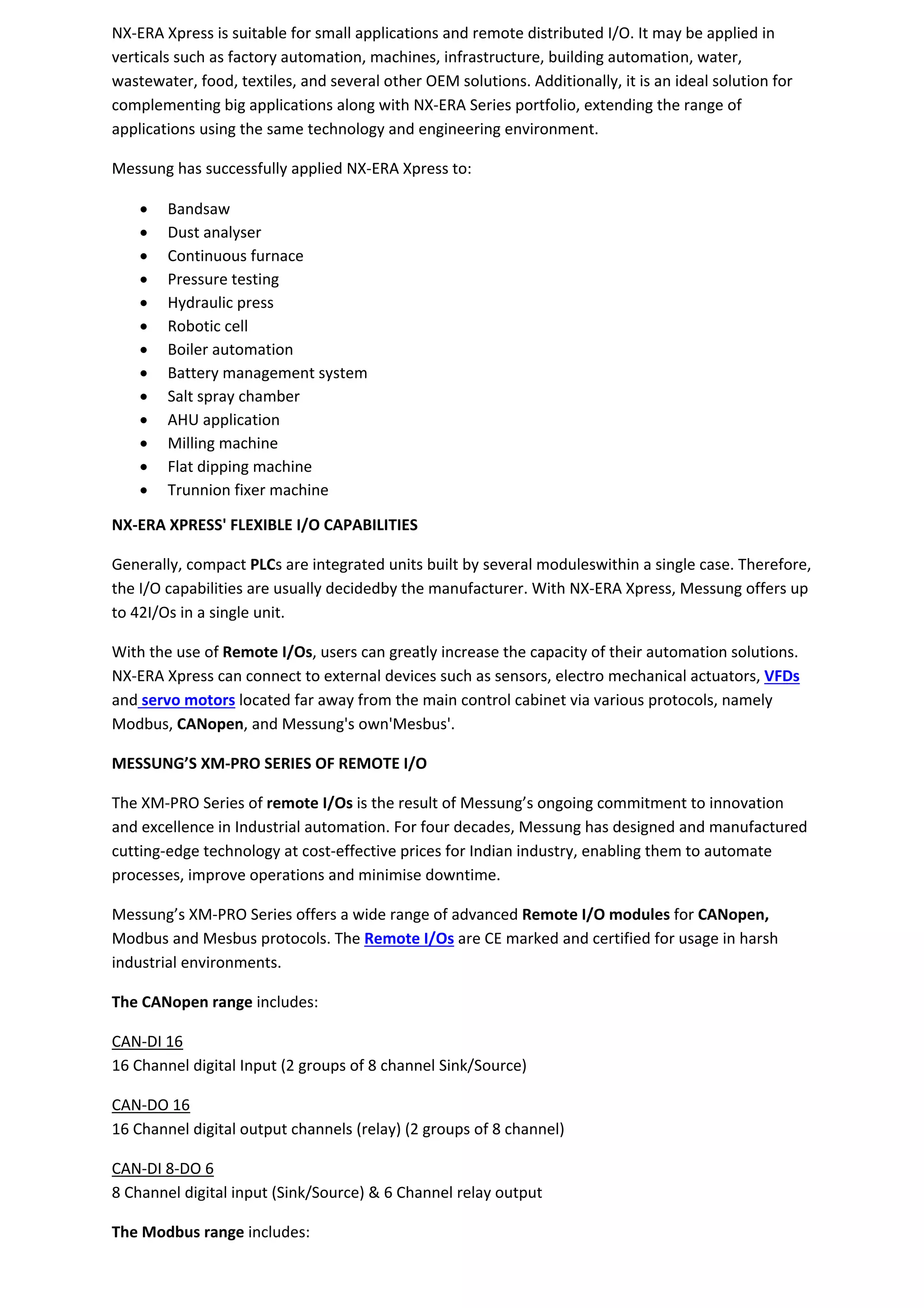 COMPACT PLC WITH HIGH EXPANDABILITY: NX-ERA XPRESS | PDF