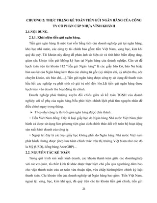 pdf Báo cáo tốt nghiệp Kế toán tiền gửi ngân hàng tại công ty cổ phần ...