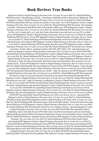 [PDFBOOK]Beginner's Guide to Digital Painting in Procreate: How to ...