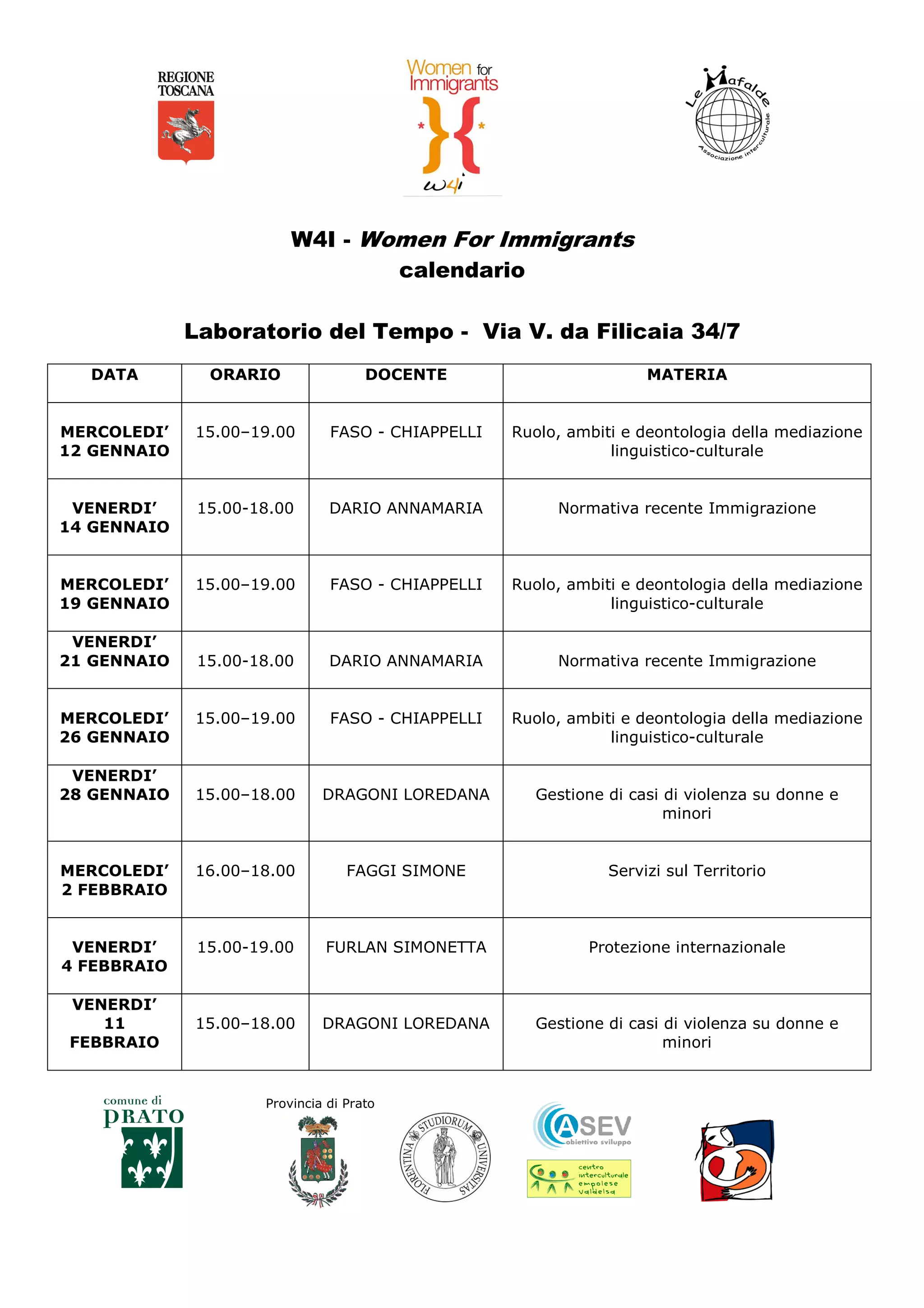 Calendario w4i | PDF