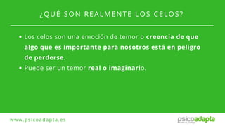 Descubre la terapia en pareja: los celos | PDF