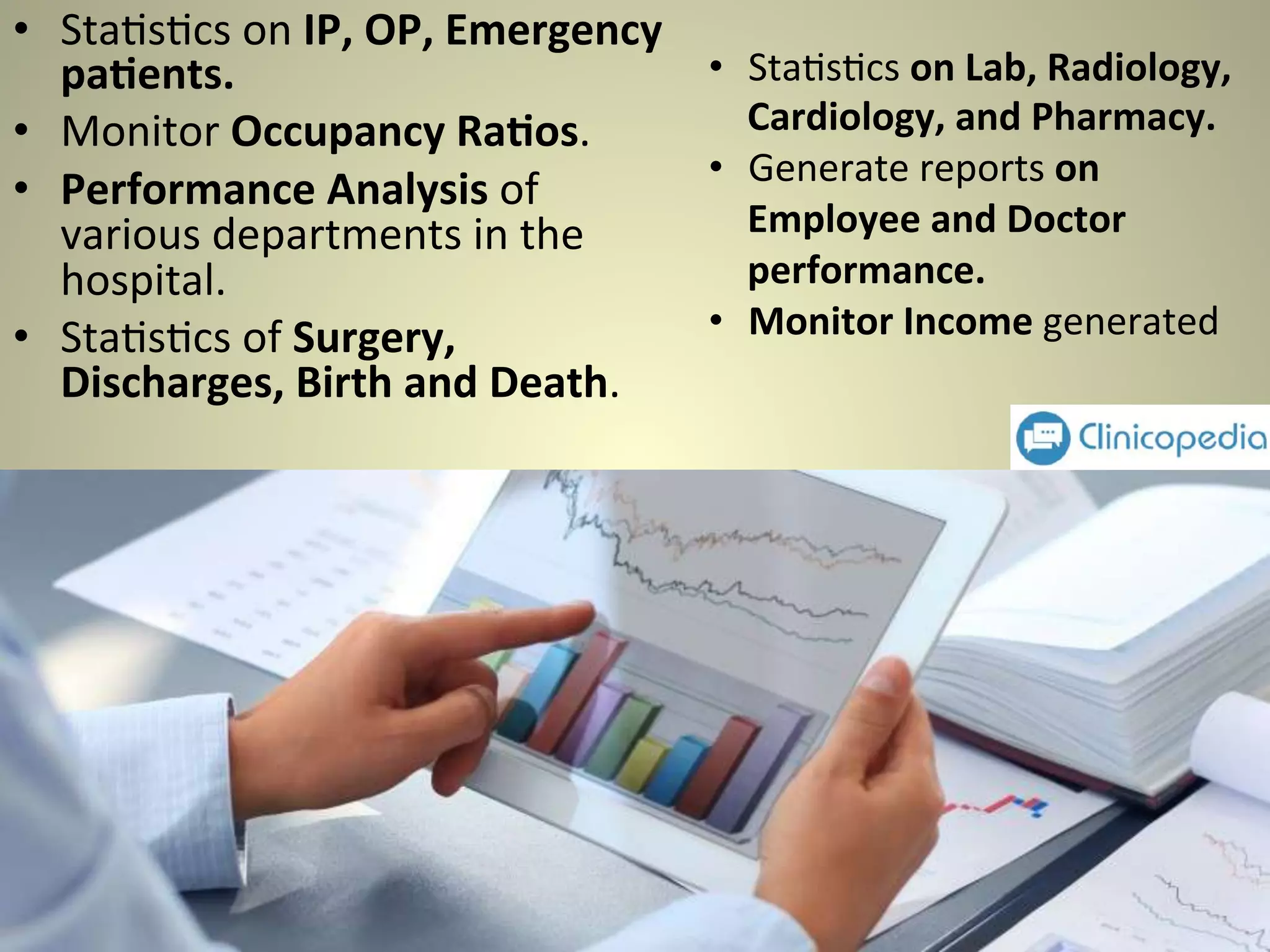 Clickck2Cliniic's Clinicopedia Hospital information Management system ...