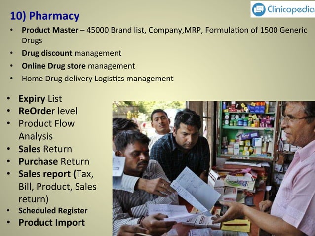 Clickck2Cliniic's Clinicopedia Hospital information Management system ...