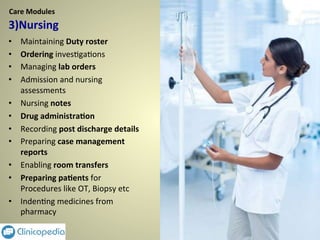 Clickck2Cliniic's Clinicopedia Hospital information Management system ...