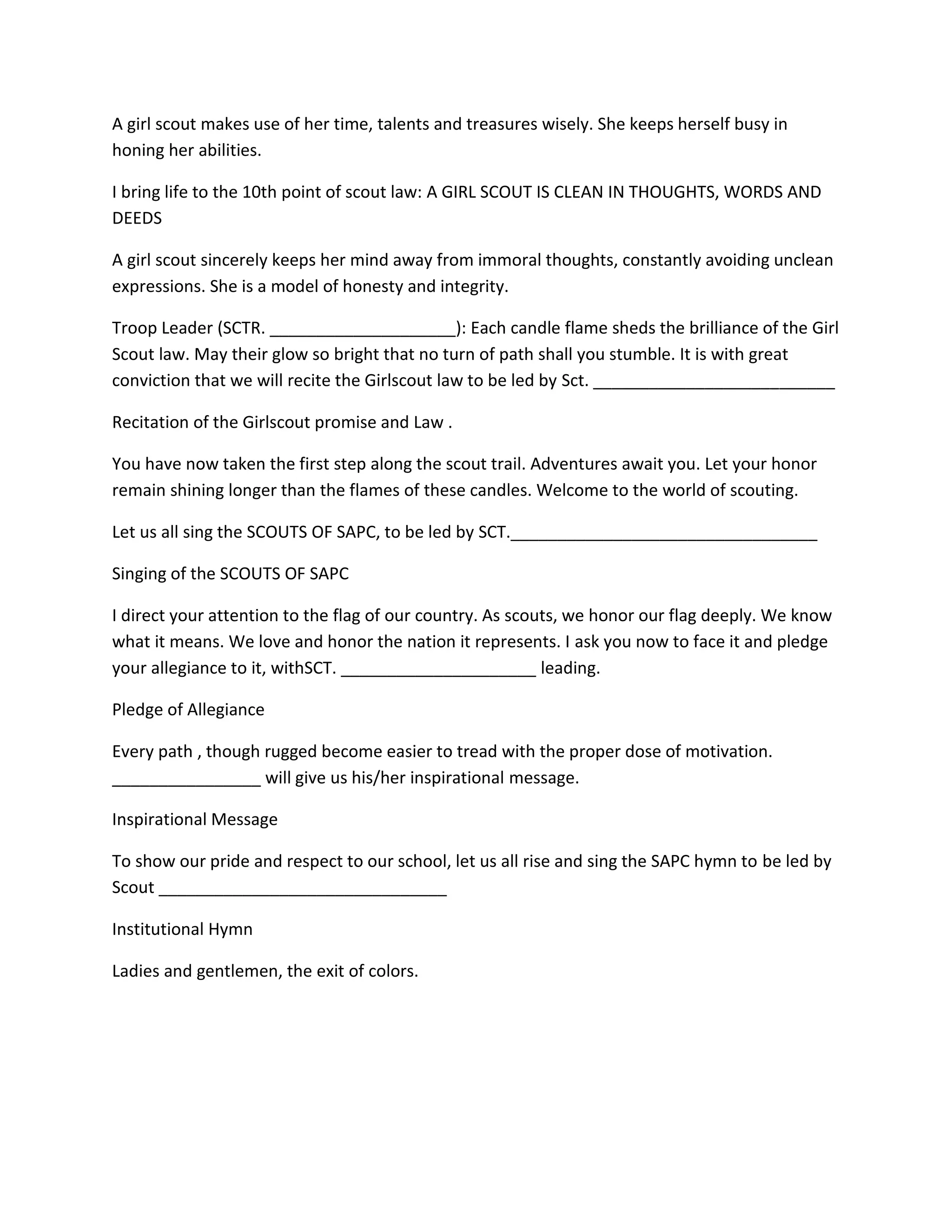 Sample Investiture-ceremonies in the Philippines | PDF