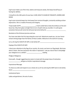 Sample Investiture-ceremonies in the Philippines | PDF