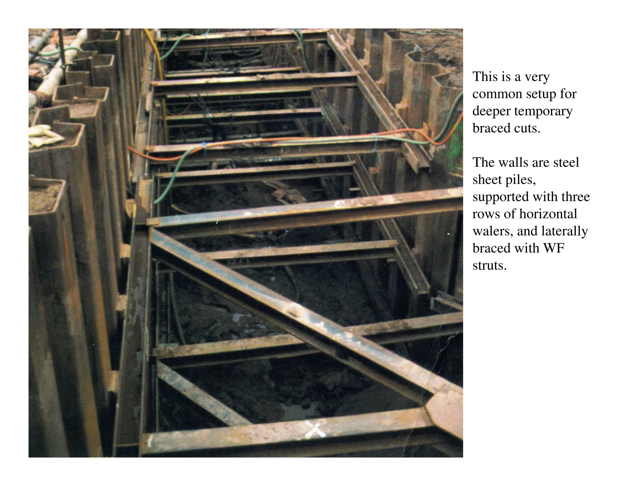 Braced cut excavations design and problems ppt | PDF