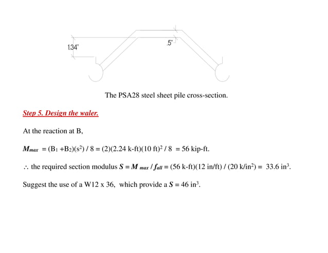 Braced cut excavations design and problems ppt | PDF
