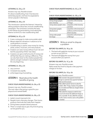 Answer of start up 6 - ingles book for students | PDF