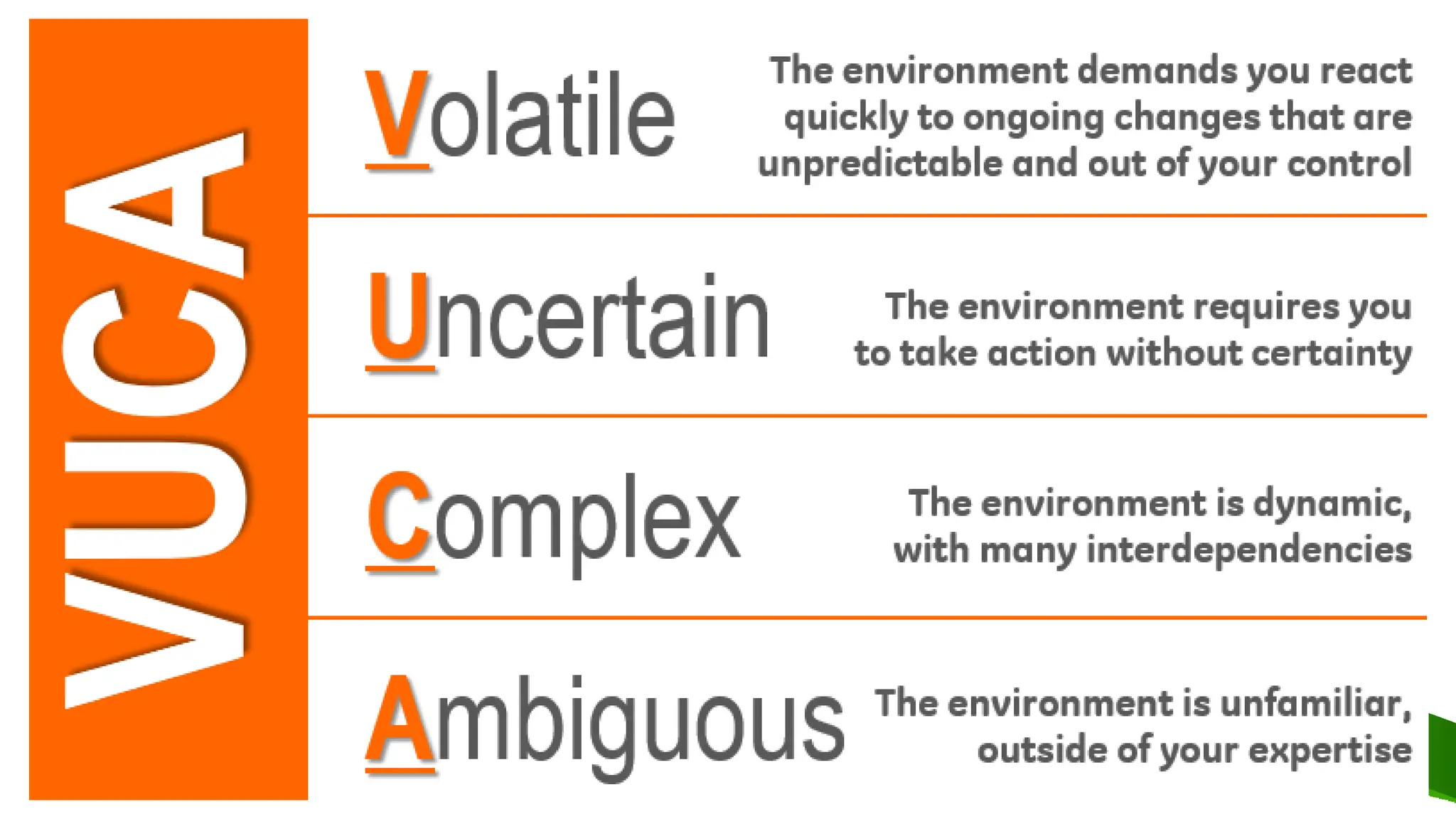 VUCA: Unchanging Values in the VUCA World | PPTX