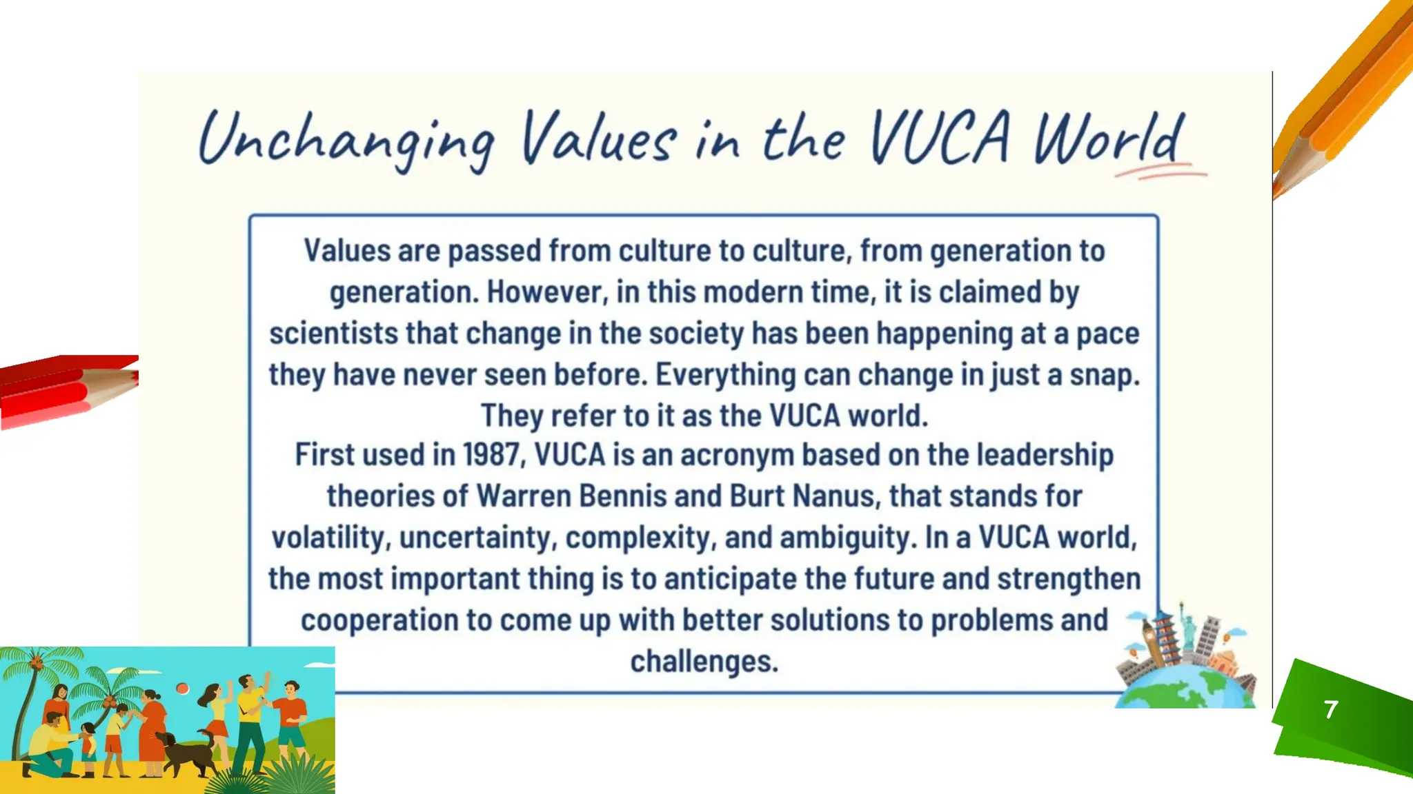 VUCA: Unchanging Values in the VUCA World | PPTX