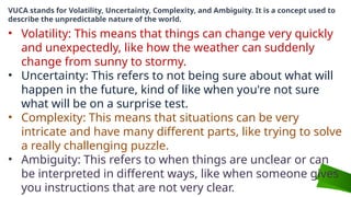 VUCA: Unchanging Values in the VUCA World | PPTX