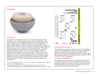 CORIN TRINITRY DUAL MOBILITY.pdf protesis cadera | PDF
