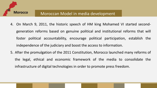 Media development in digital era : Moroccan Model | PPT