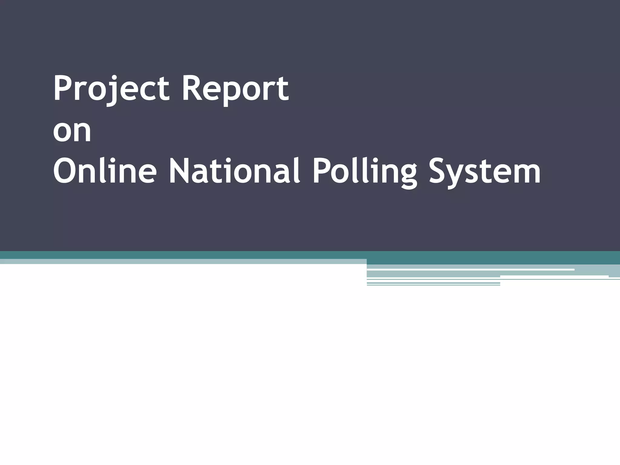 Online Voting System-using Advanced Java | PDF