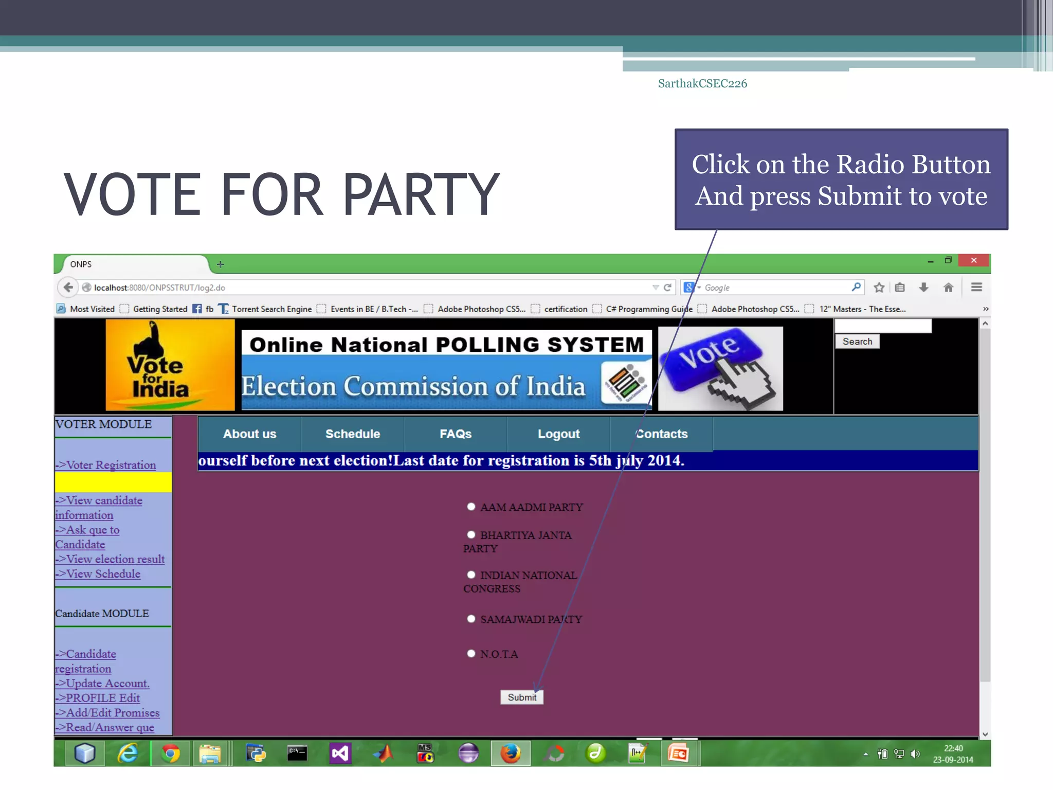 Online Voting System-using Advanced Java | PDF