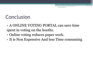 Online Voting System-using Advanced Java | PDF