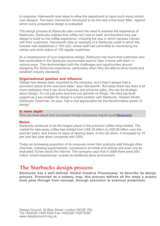 Design at Starbucks | DOC