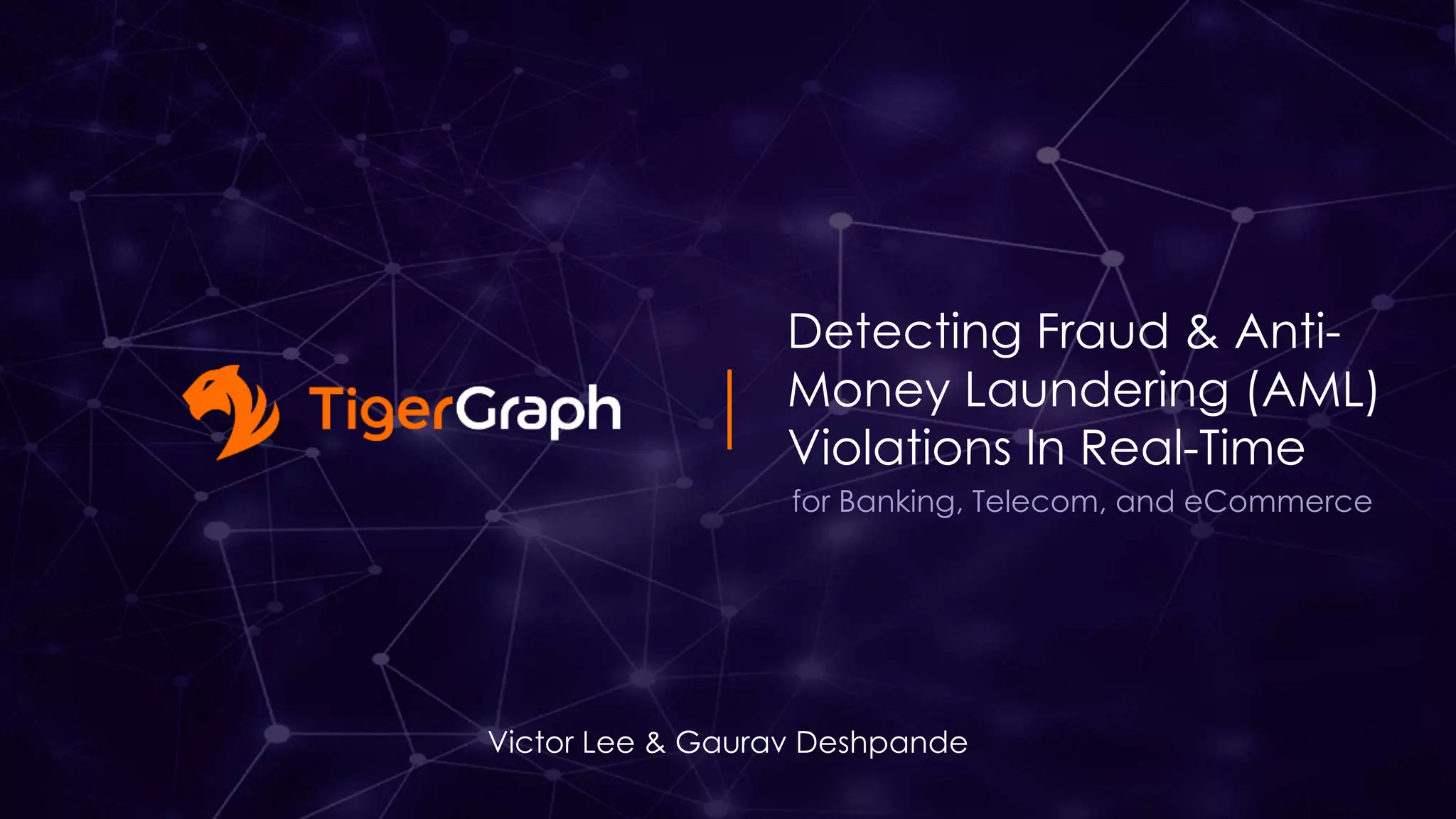 Detecting Fraud and AML Violations In Real-Time for Banking, Telecom ...