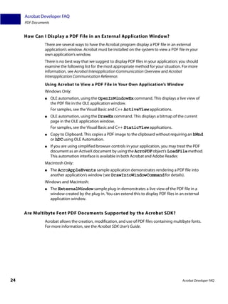 Pdf developer faq | PDF