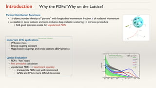 Nucleon valence quark distribution functions from Lattice QCD | PPT