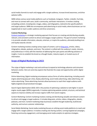 Scope of Digital Marketing in 2023 | PDF