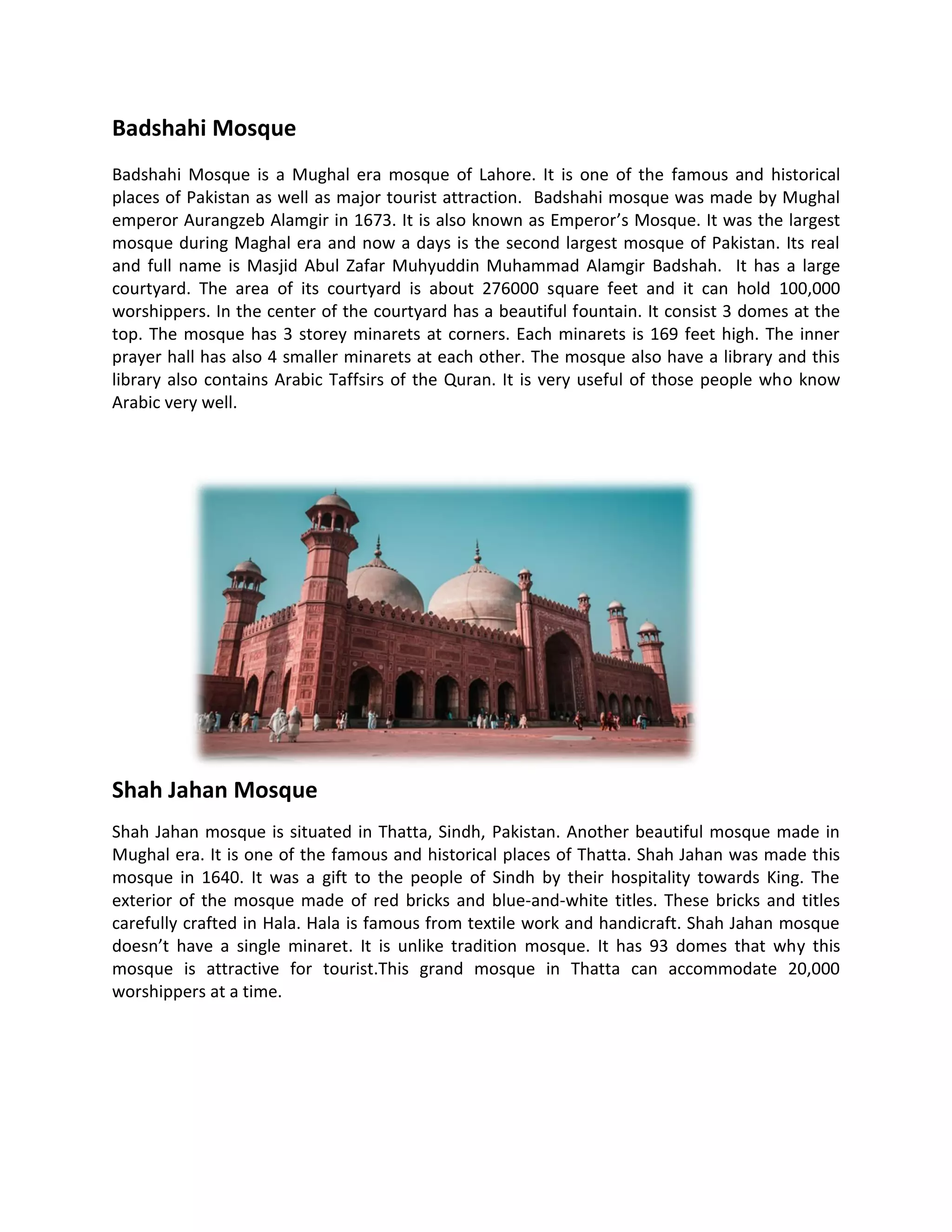 Famous mosque | PDF