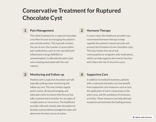 Ruptured chocolate cyst presentation ppt | PDF