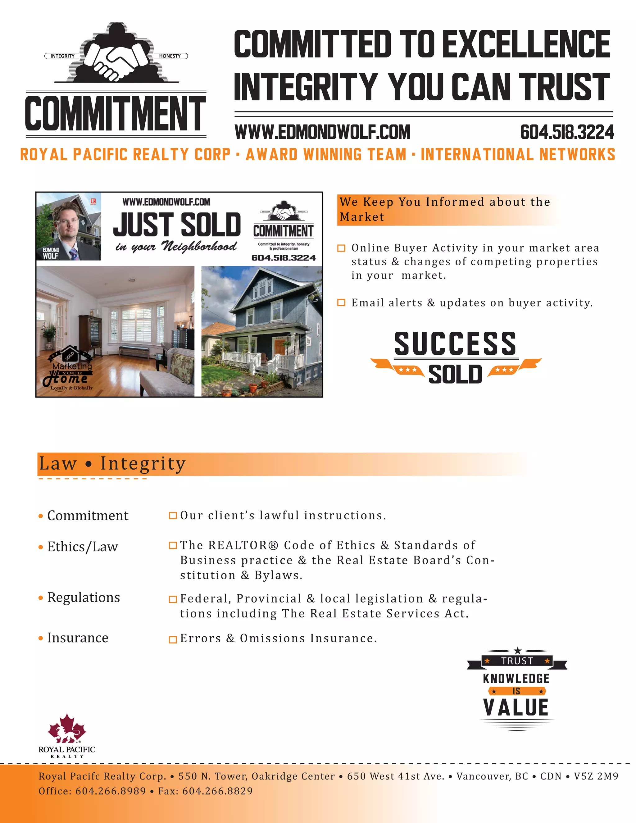 Presentation Booklet: Royal Pacific Realty Corp. | PDF