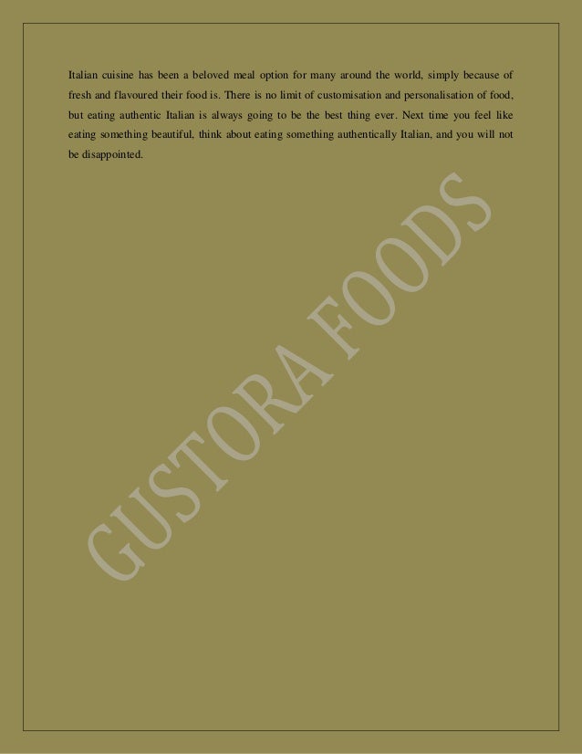 7 Italian Cuisines You Can't Resist | PDF