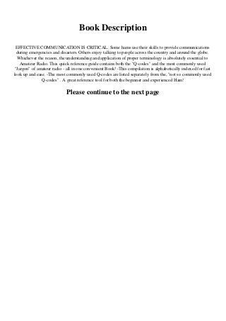 [PDF] DOWNLOAD READ Ham Radio Jargon and Q-Codes A Quick Reference ...