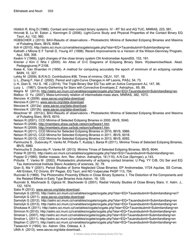 A holistic study of the eclipsing binary EQ Tau | PDF
