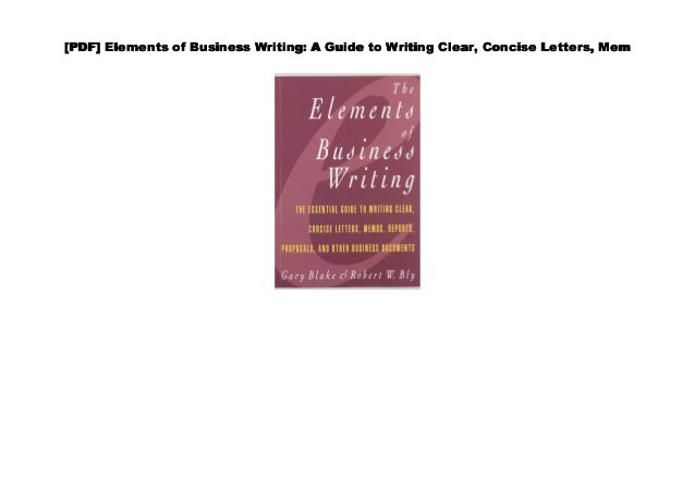 the essential handbook for business writing pdf