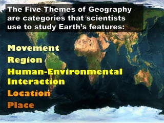 Geography 5 themes PDF | PDF