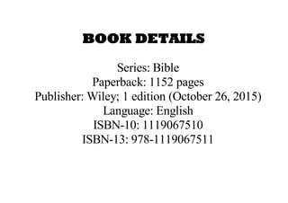 [#PDF~] Excel 2016 Bible | PDF