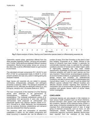 Characterisation of some Lamiaceae Species Distributed in the Rize ...