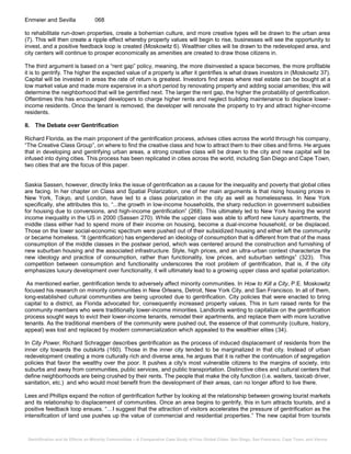 Gentrification and its Effects on Minority Communities – A Comparative ...