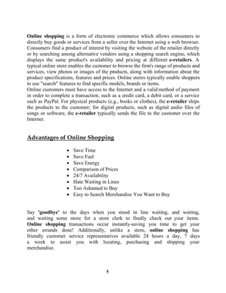 Online Shopping System | PDF