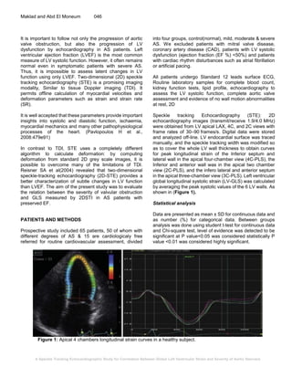 A Speckle Tracking Echocardiographic Study for Correlation Between ...