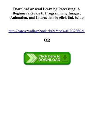 animation for beginners pdf free download