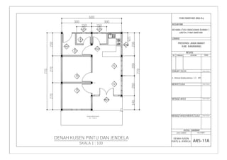 PDF Gambar Perencanaan Rehabilitasi Bangunan Rumah 1 Lantai Iyam Maryam ...