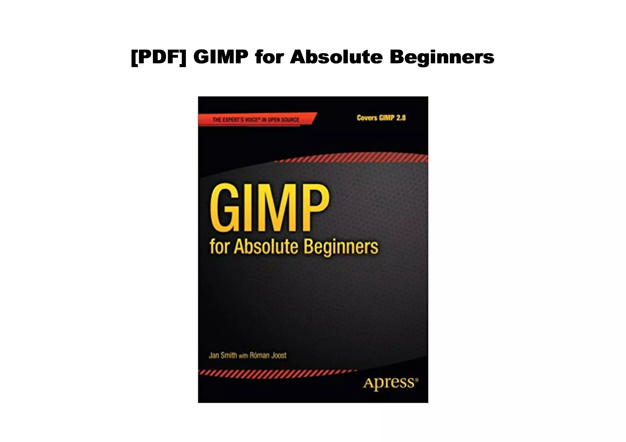 [PDF] GIMP for Absolute Beginners | PDF