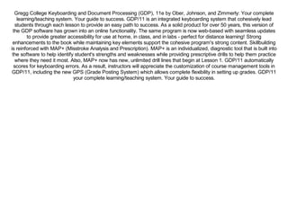 [PDF] Gregg College Keyboarding & Document Processing (GDP); Lessons 1 ...