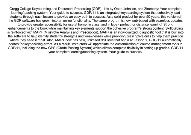 [PDF] Gregg College Keyboarding & Document Processing (GDP); Lessons 1 ...