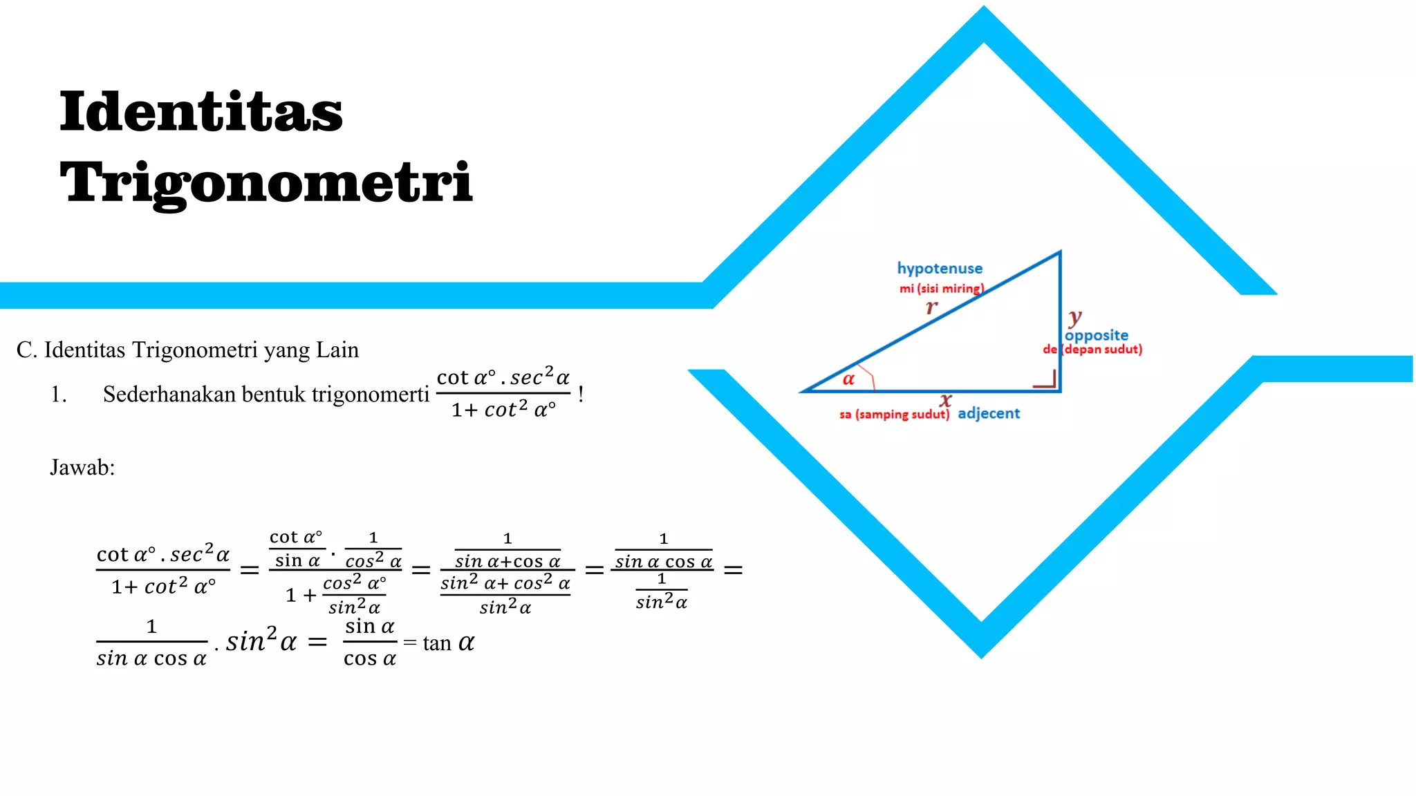 Identitas Trigonometri | PDF