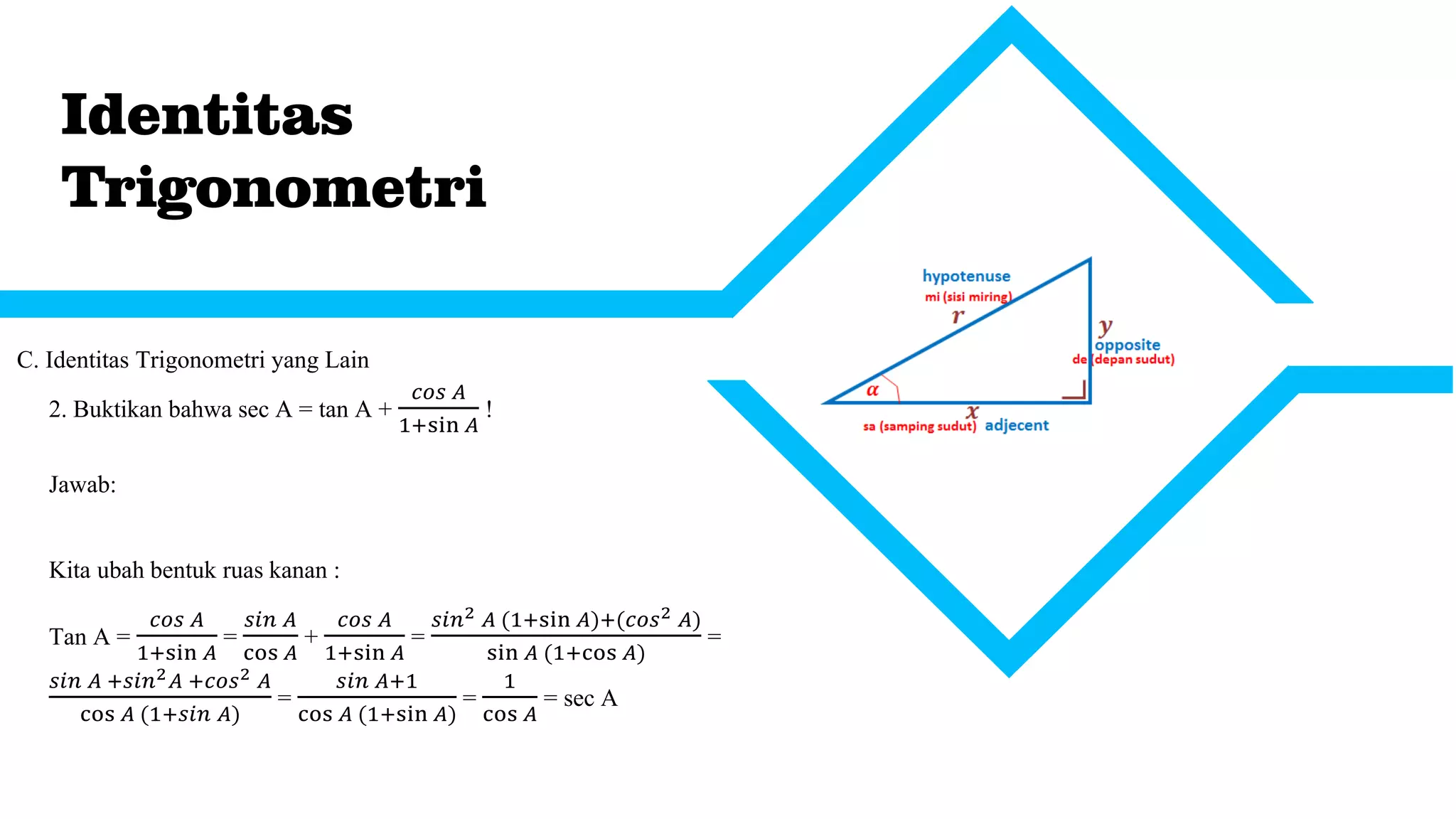 Identitas Trigonometri | PDF