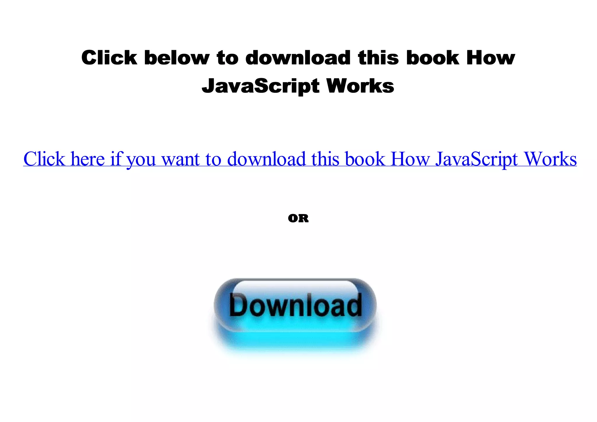 [Doc] How JavaScript Works | PPT