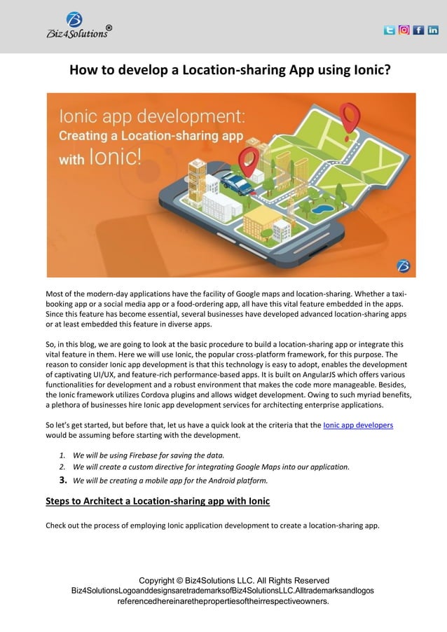 Create Location Sharing apps using the Ionic framework | PDF