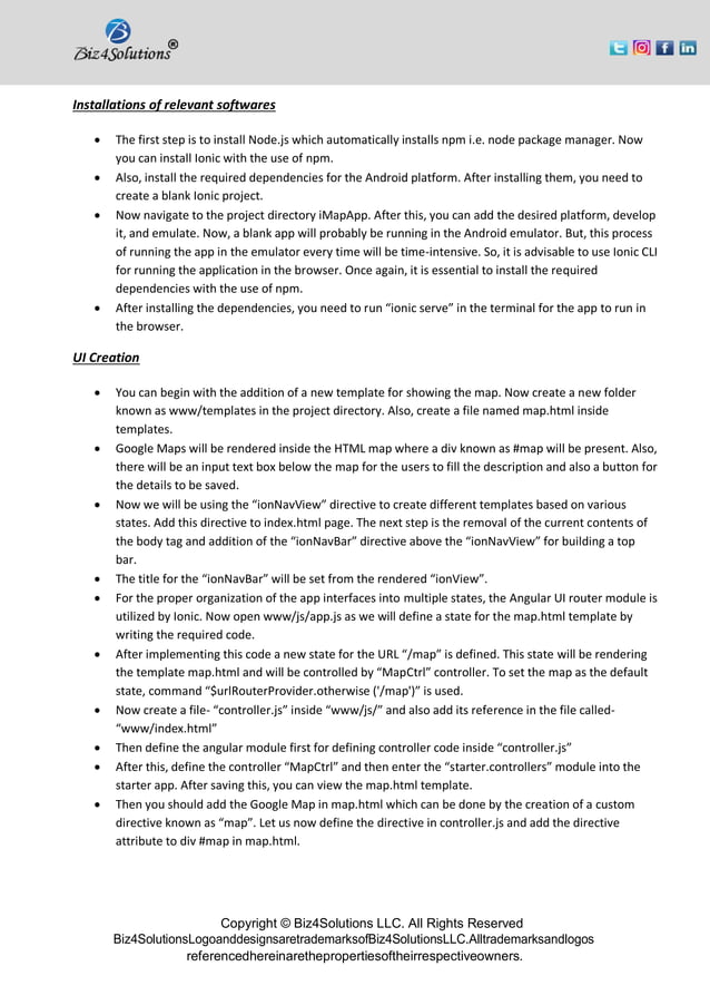 Create Location Sharing apps using the Ionic framework | PDF